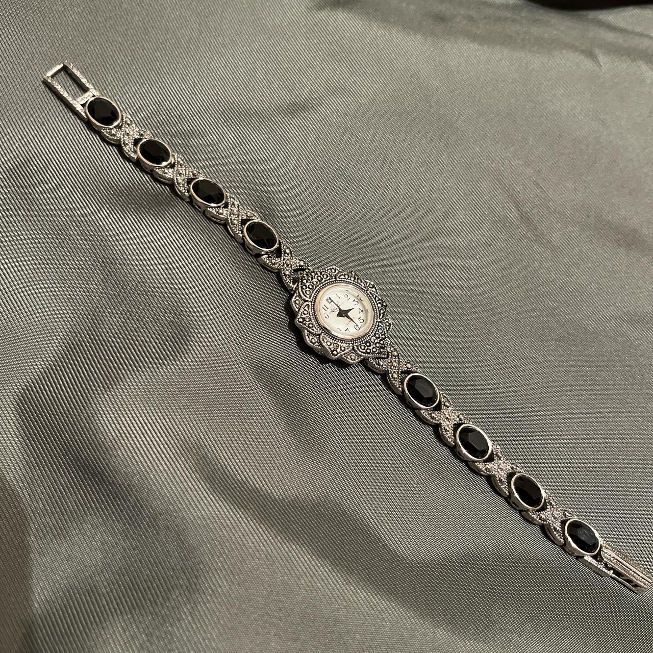 Brand: Kathie Lee Vintage silver tone dainty watch... | Depop