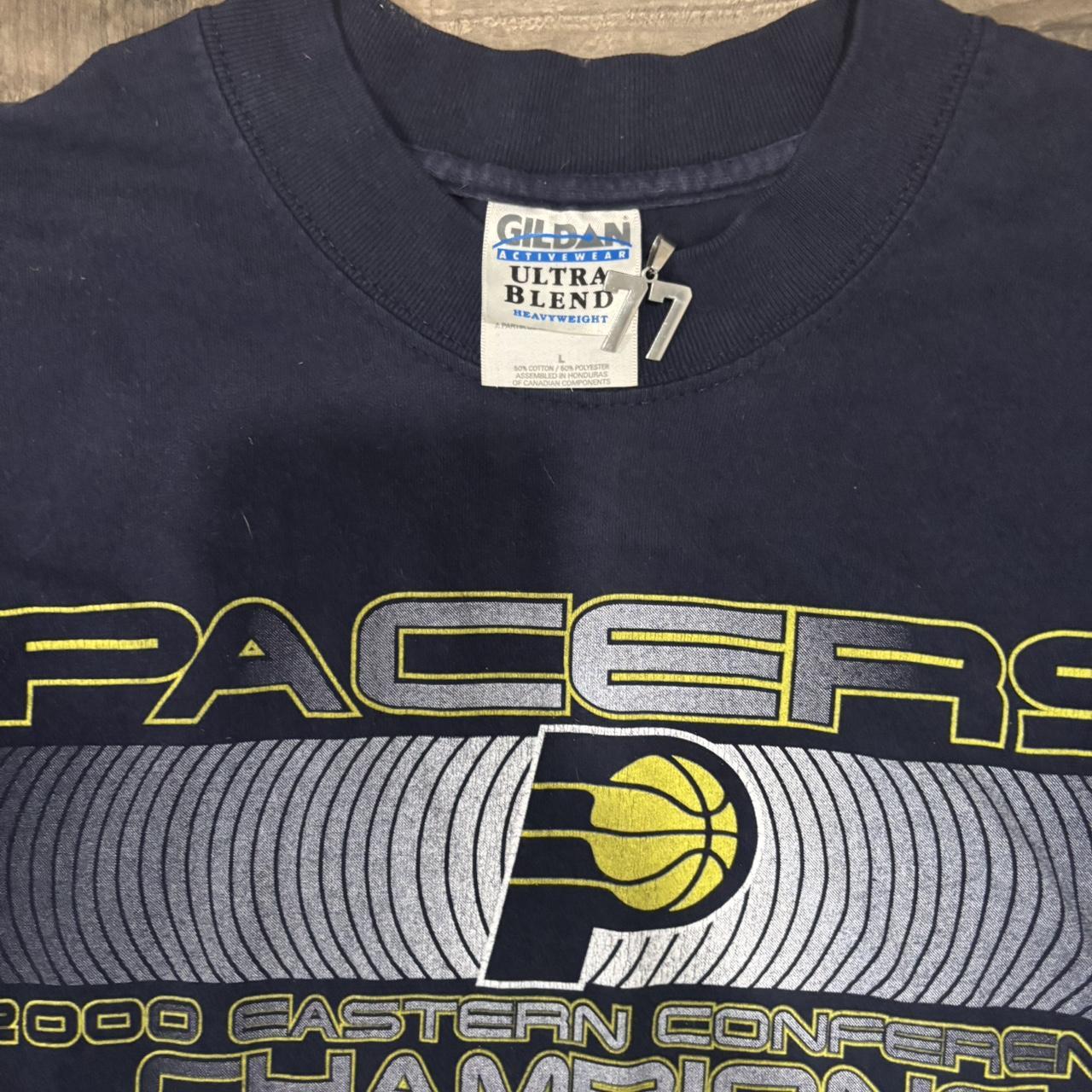 Indiana Pacers 2000 NBA Champions black and yellow... | Depop