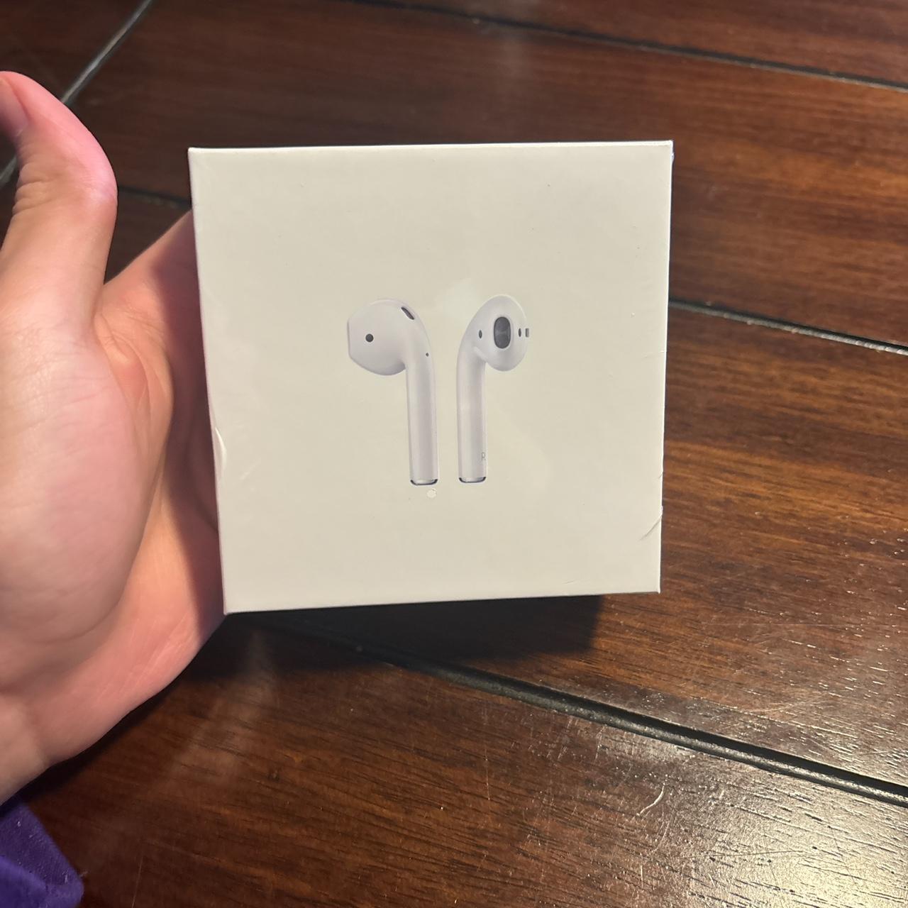 White AirPods in original packing unopened AirPods | Depop