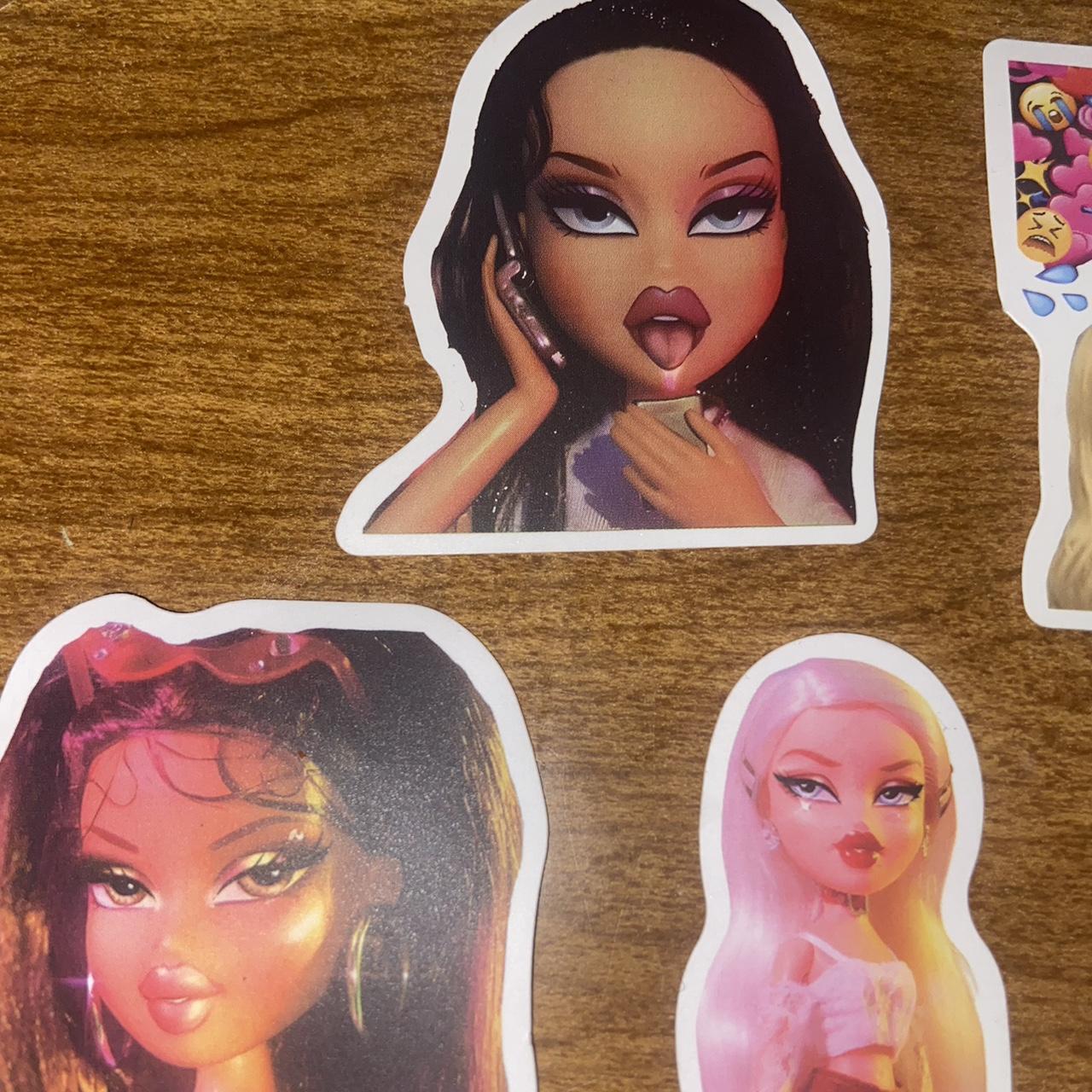 Bratz sticker set featuring Dollz, Jade, Yasmin, and... | Depop