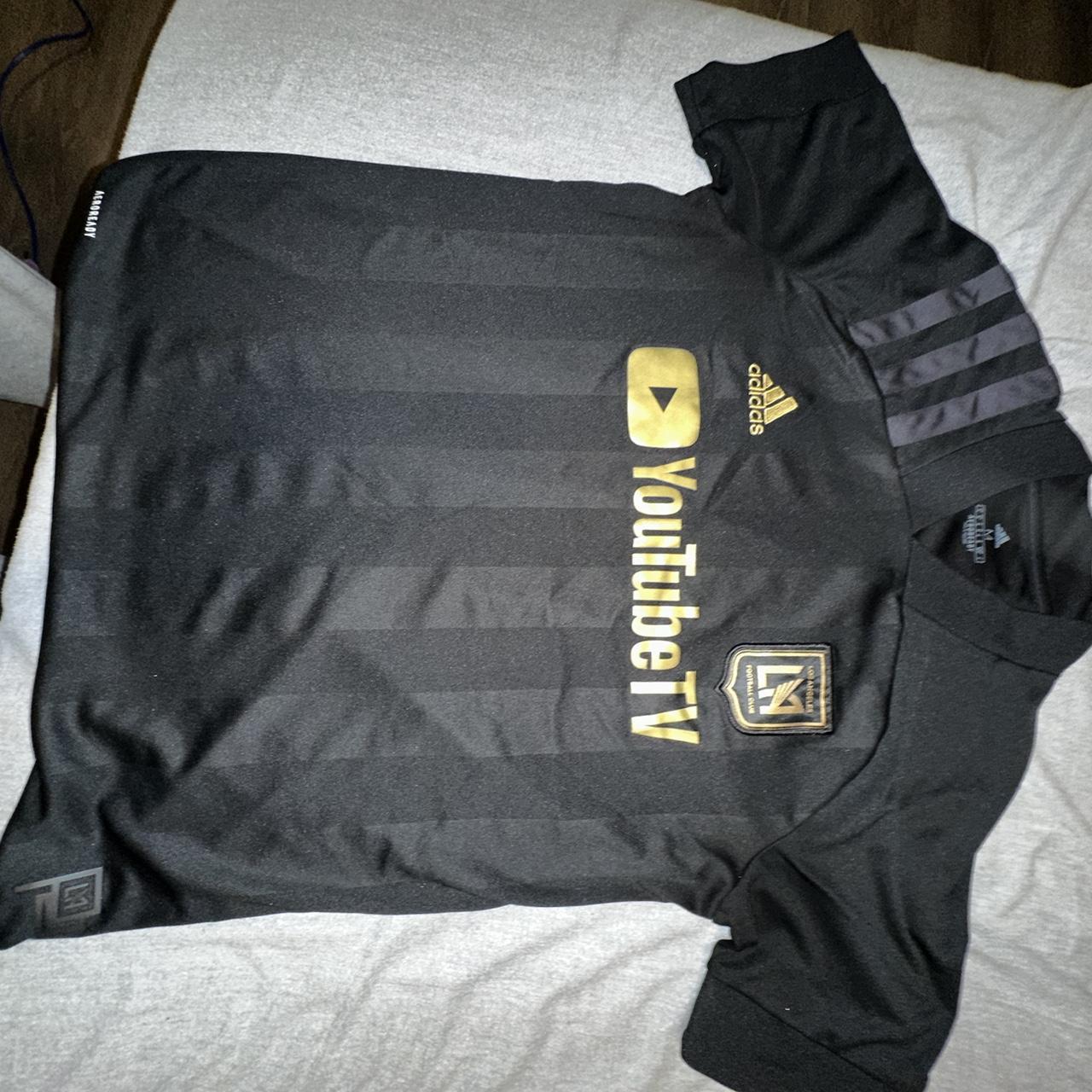 Black and gold LAFC jersey #LAFC #soccer - Depop