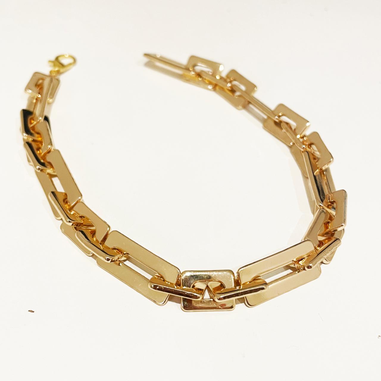 COS Interlaced Chunky Square Bracelet Chain... - Depop