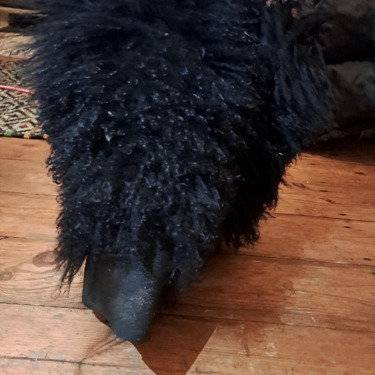 Rare, festival, ski, rave,90s ,fur fluffy Mongolian... | Depop