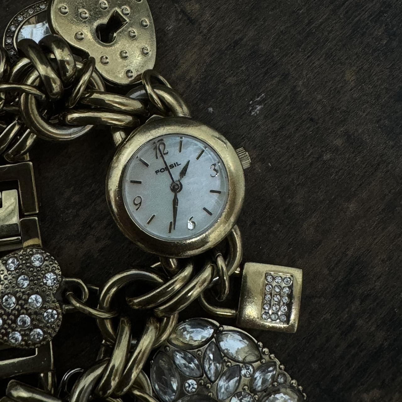 fossil watch / charm bracelet - Depop