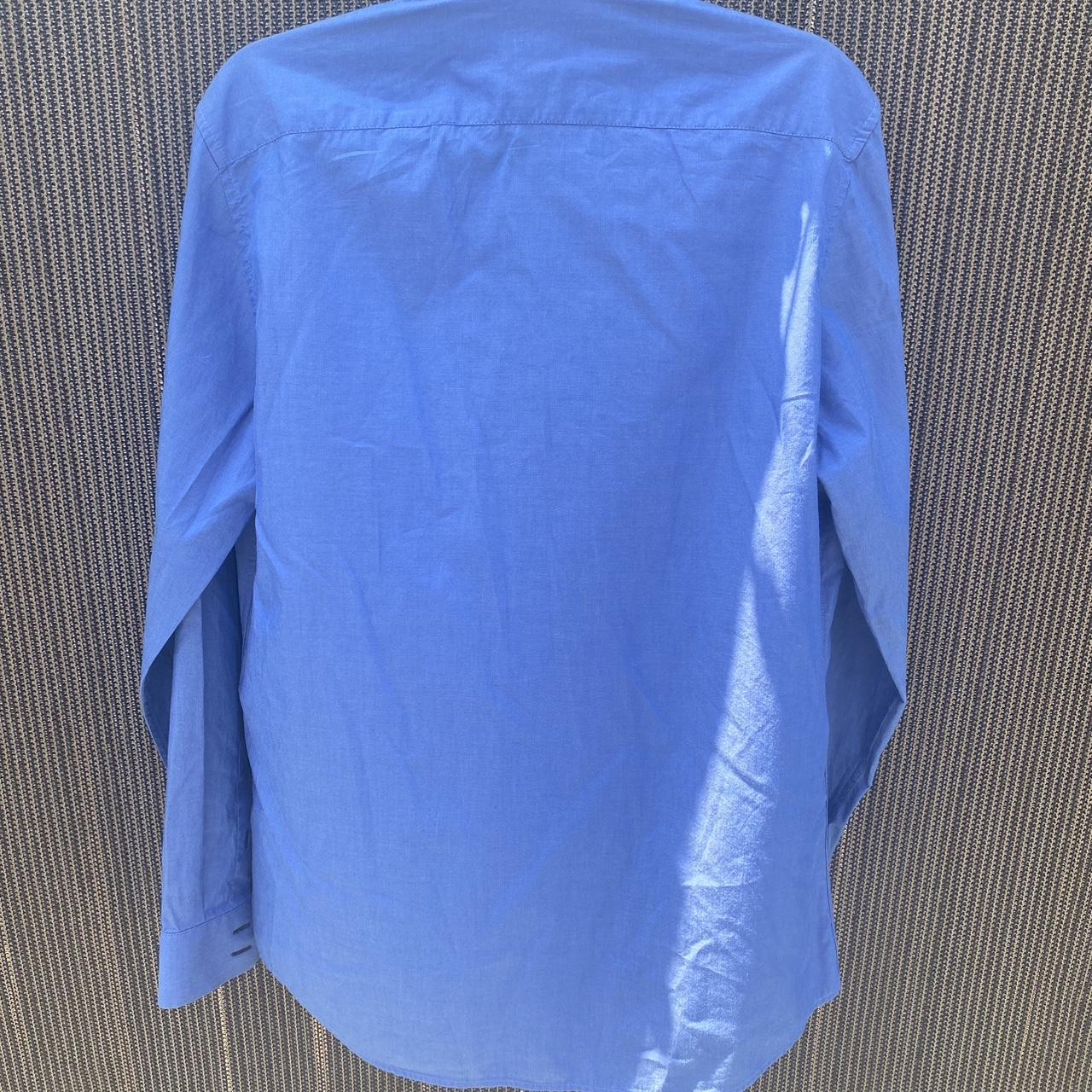 H&M Light Blue Button Down Shirt 100% Cotton... - Depop