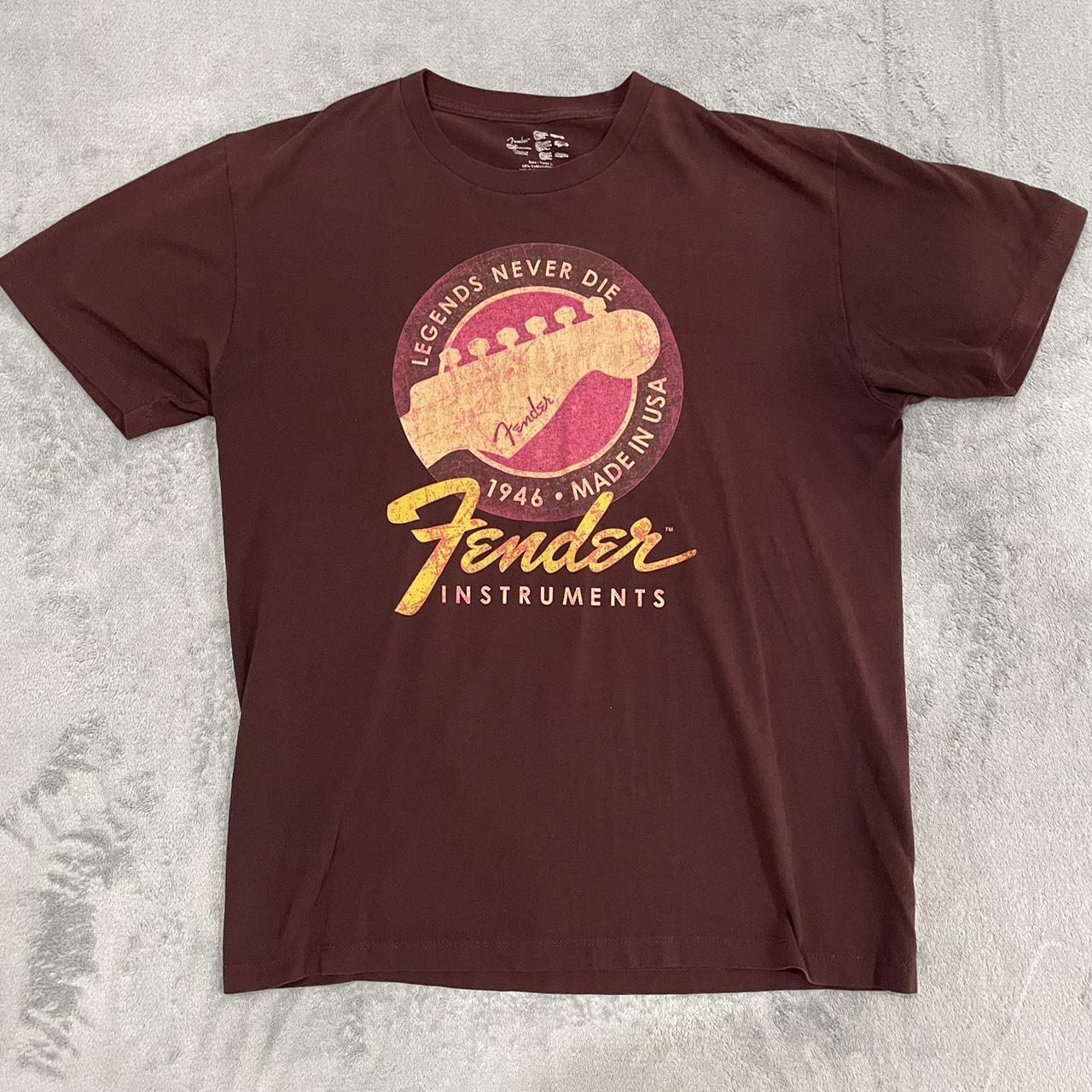 Authentic Fender T-shirt - Depop