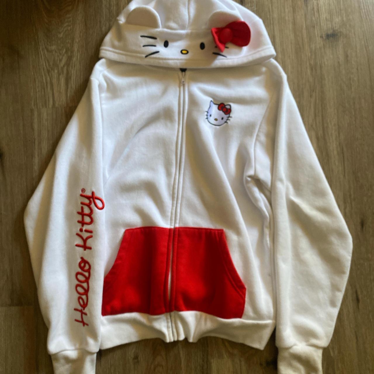 Hello Kitty white and red hoodie #hellokitty #cute ... - Depop