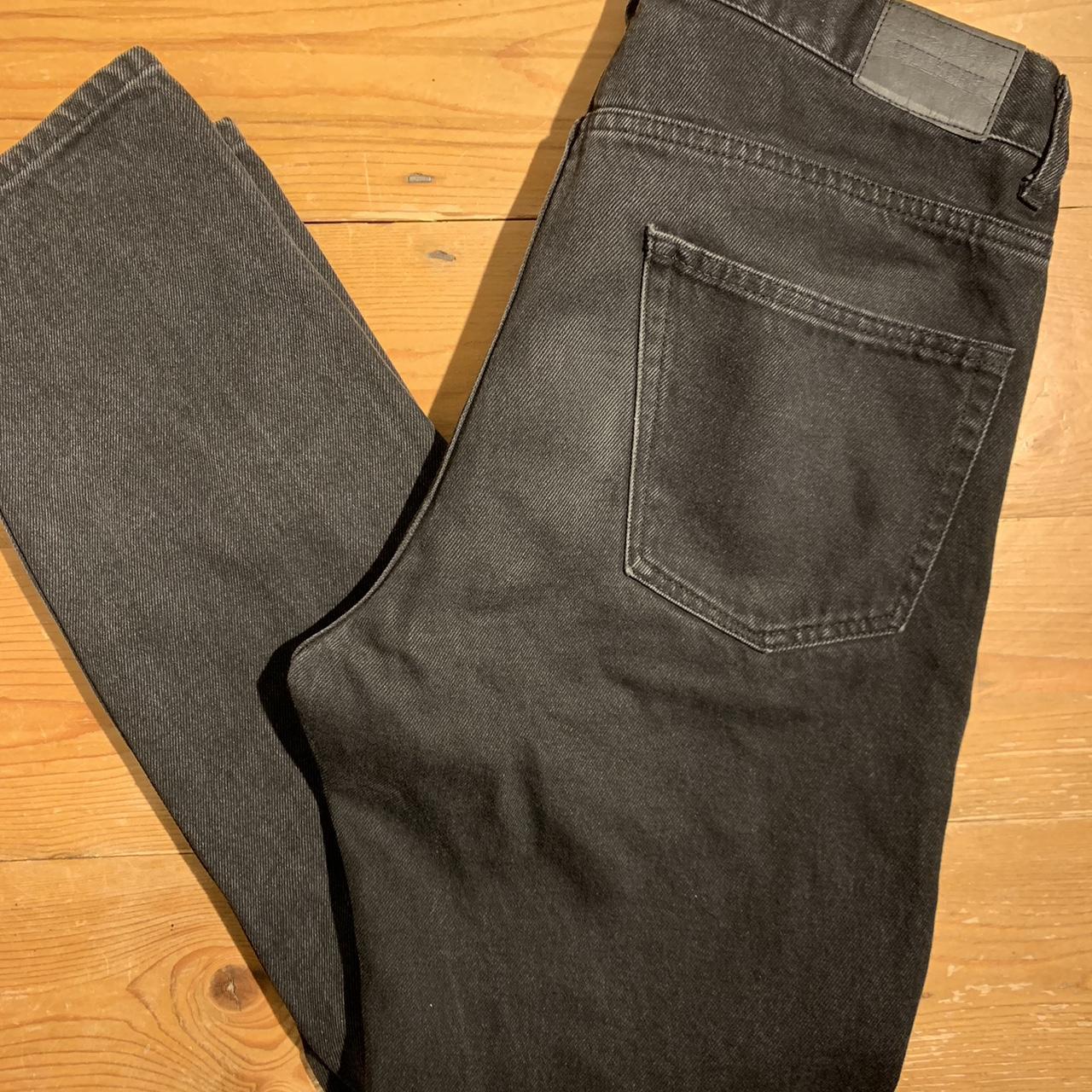 Weekday Pine- black jeans Slim fit 30W30L - Depop