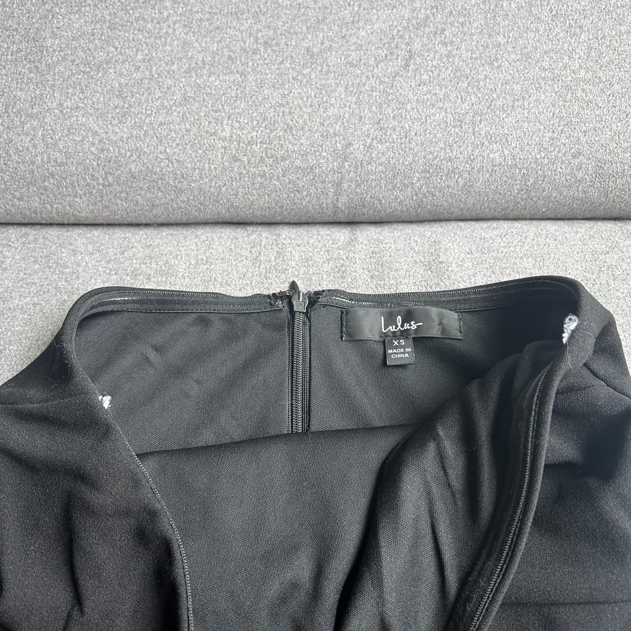 Lulus Black strapless maxi dress with ruffle detail... - Depop