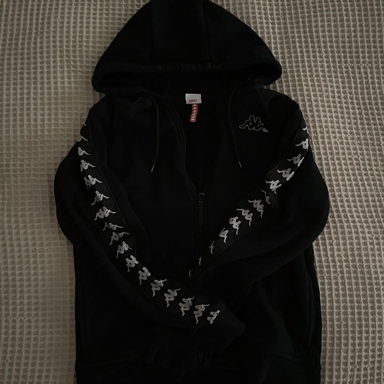 Kappa hoodie Size small Tight fit Slight peeling on... - Depop