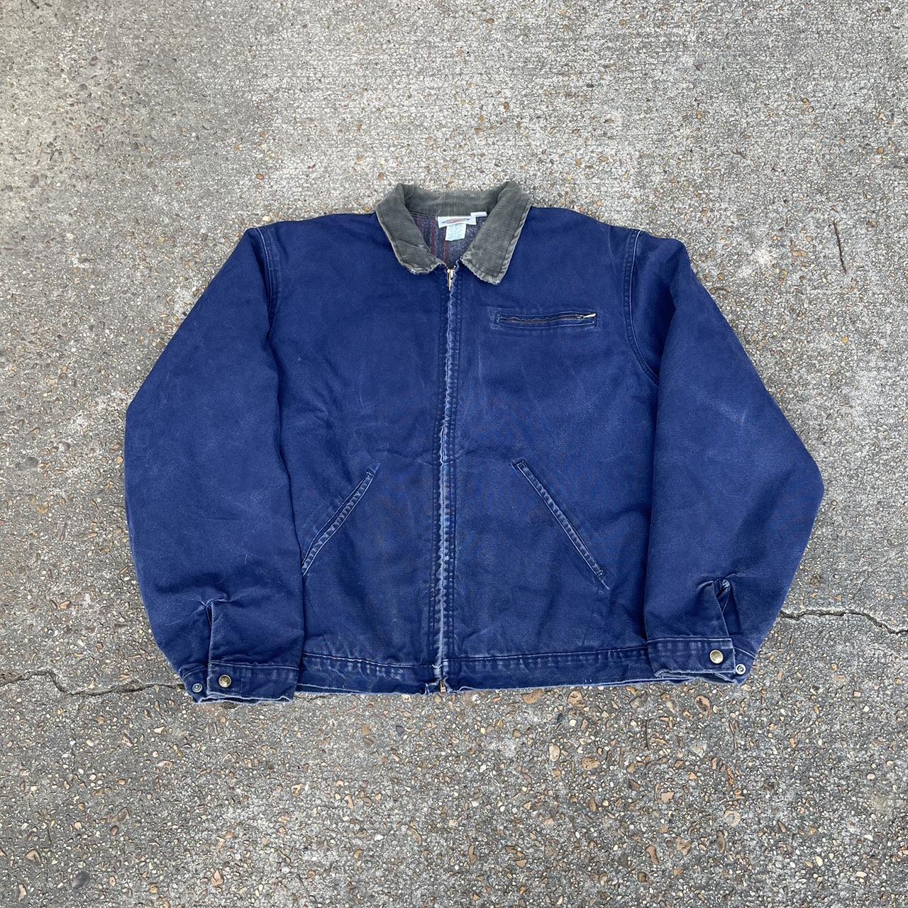 Dickies Detroit Style Jacket. Super nice faded navy... | Depop
