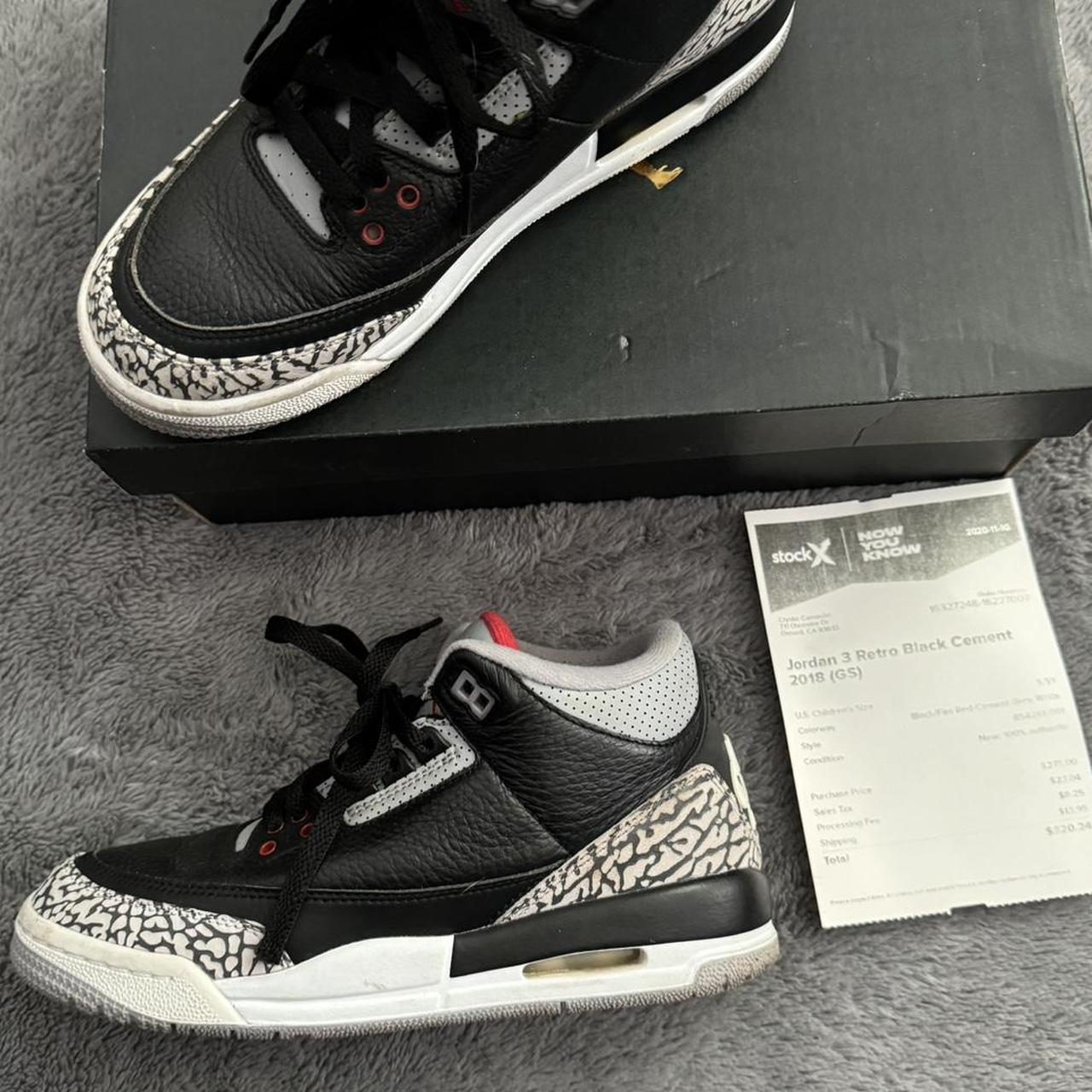 Nike Jordan 3 retro * black cement 3s * 2018... | Depop