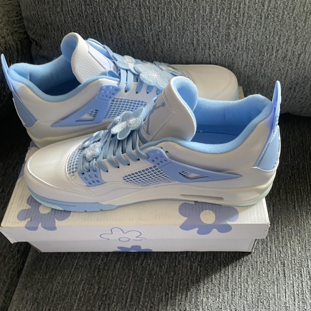 The Unreleased Air Jordan 4 Retro "Forget Me Not" | Depop