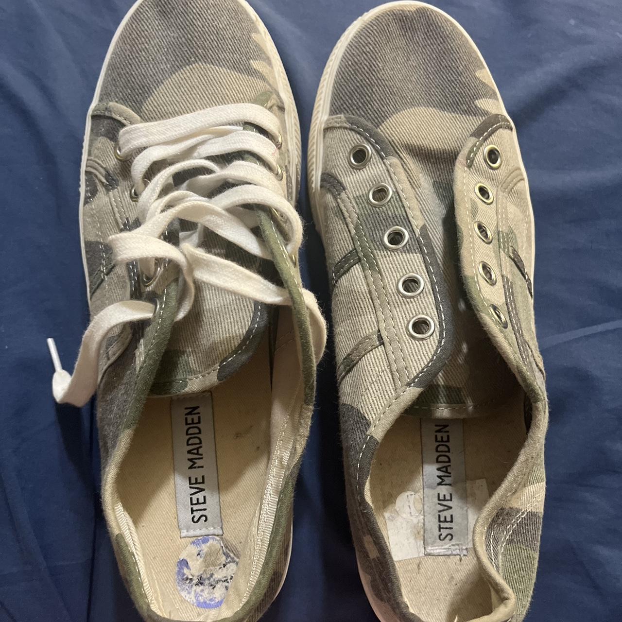 Steve Madden Camo Platforms. I got these thrifting,... - Depop