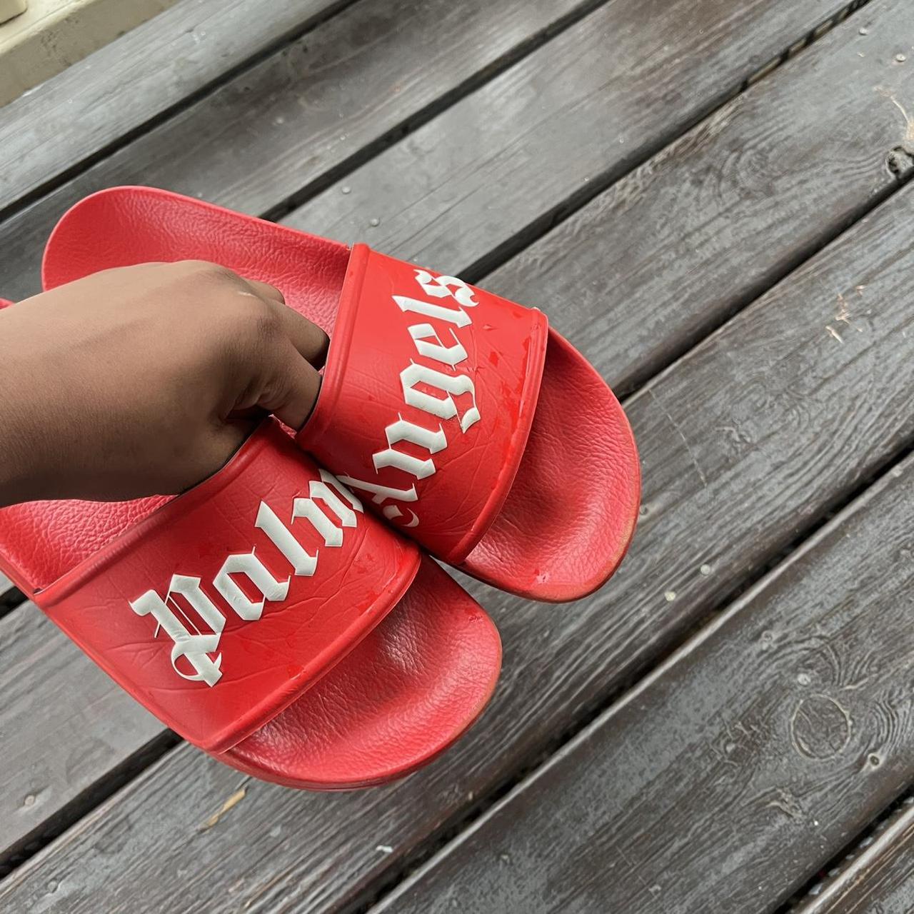 Palm angel slides Slightly Worn - Depop