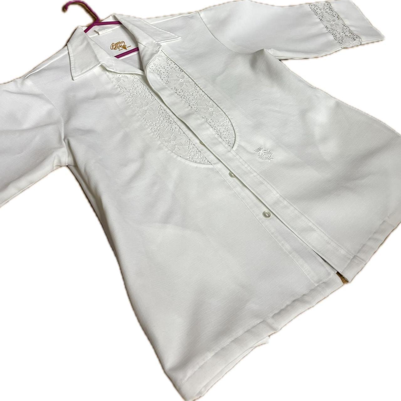 Vintage Iolani Beau Tiki White Hawaiian Wedding... | Depop