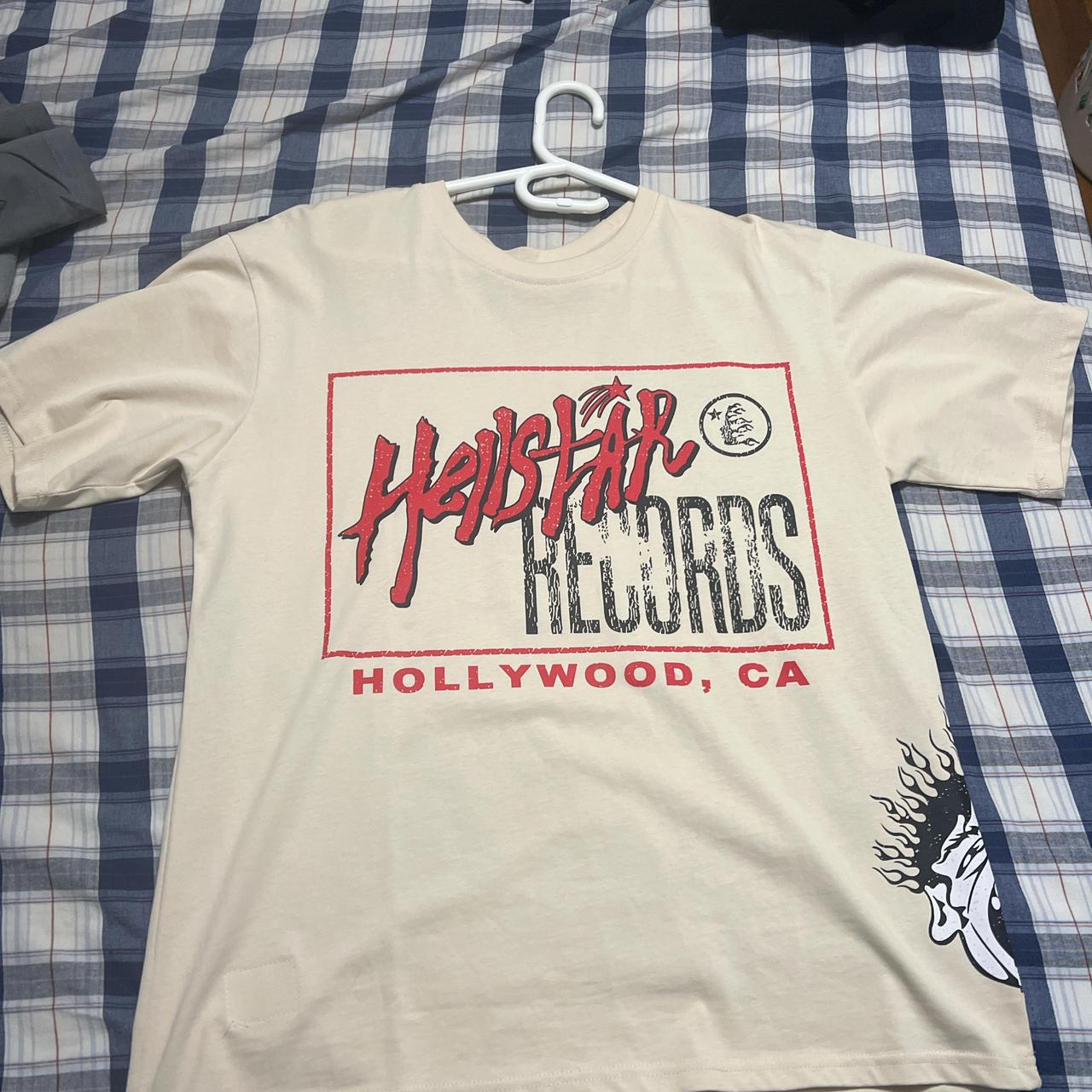 Hellstar shirt Cream comes with bag and tags - Depop