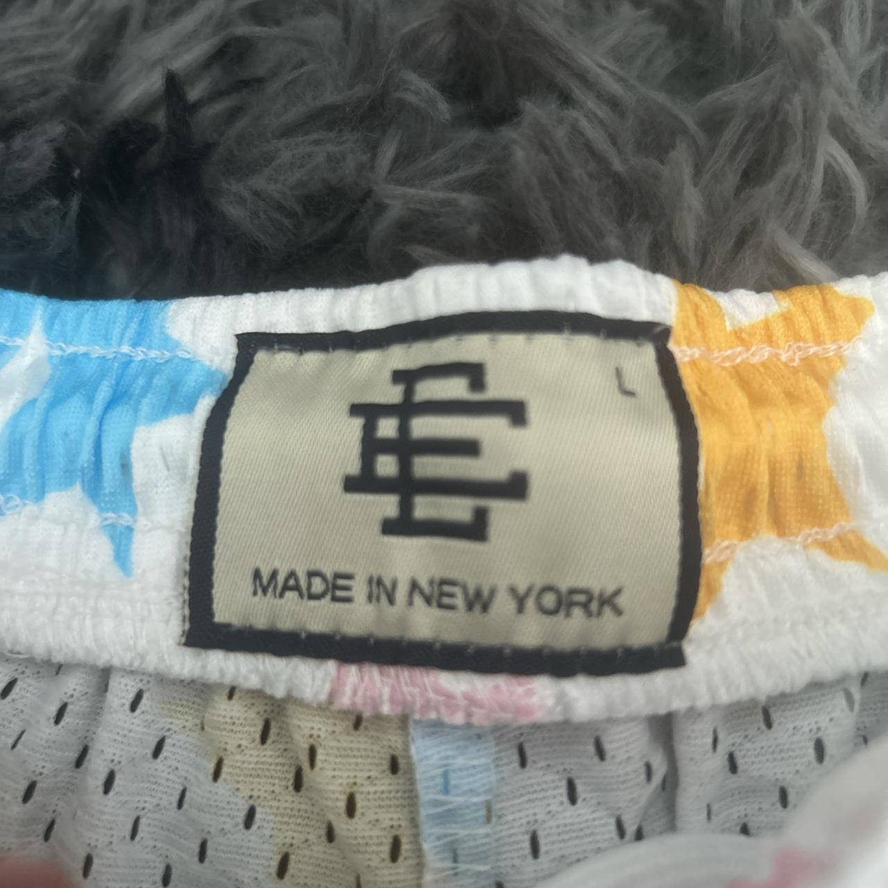Eric Emanuel x Bape White Stars Shorts Same Day... - Depop
