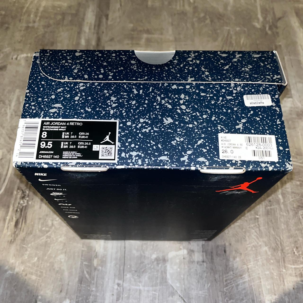 Midnight navy jordan 4 box NO SHOES in the box | Depop