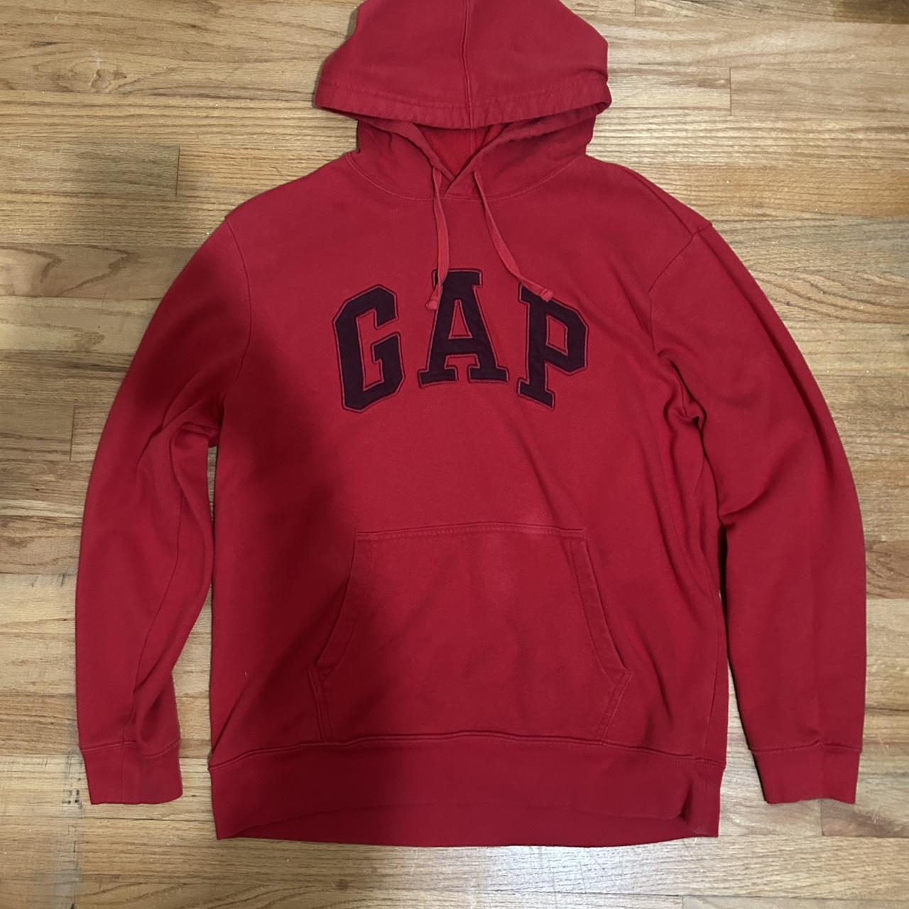 Red Gap Hoodie Size Large | Depop