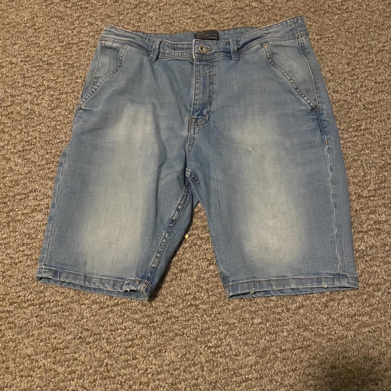Blue Zara Jorts - perfect for summer, comfy and... - Depop