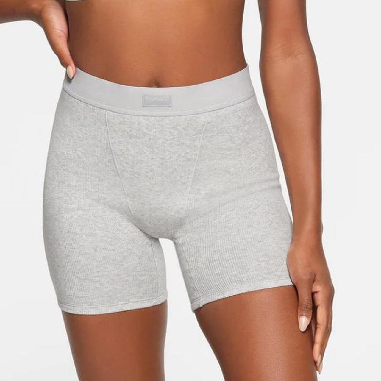 Skim Grey Cotton Rib Boxer Size- XXS If you want... | Depop