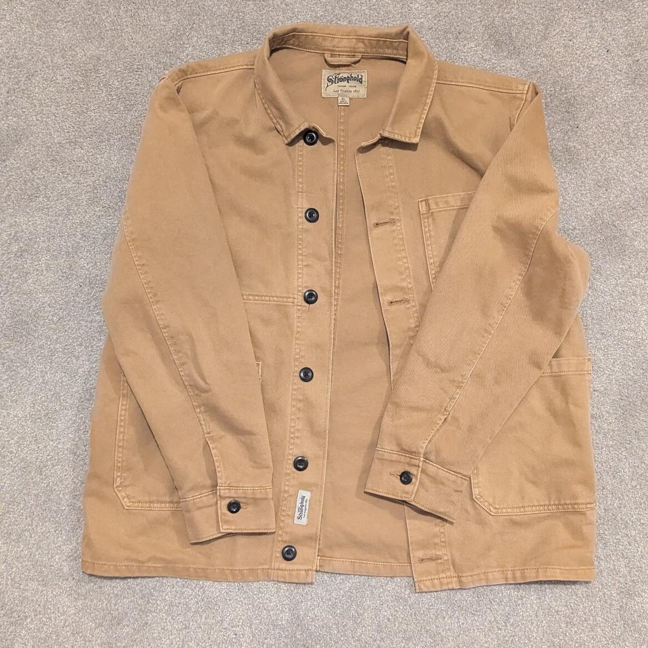 Tan and brown utility jacket open to offers | Depop