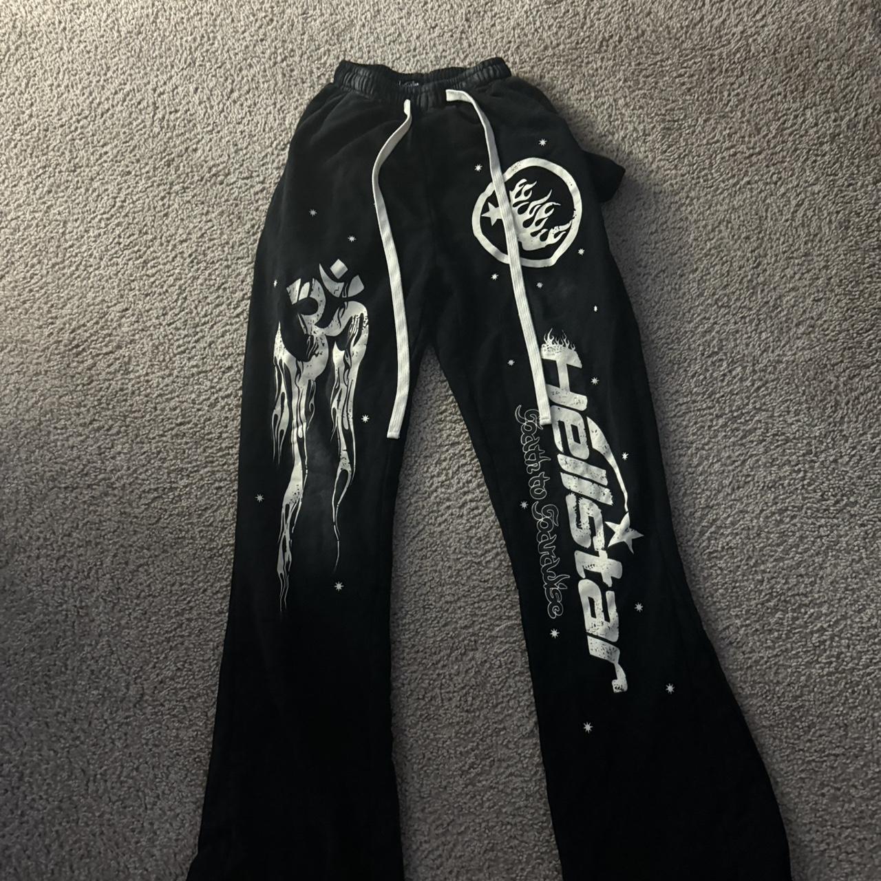 Small , Hellstar flare sweatpants , condition is... - Depop