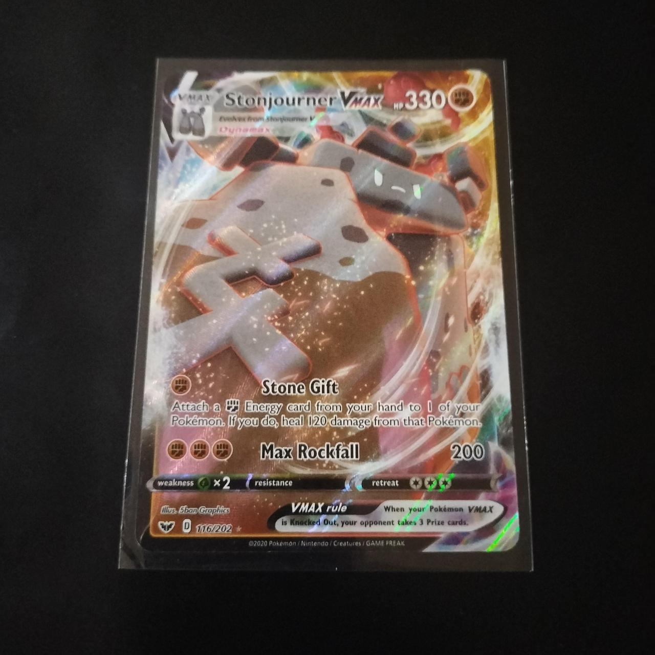 Stonjourner VMAX 116/202 Pokemon Card Sword & Shield... | Depop
