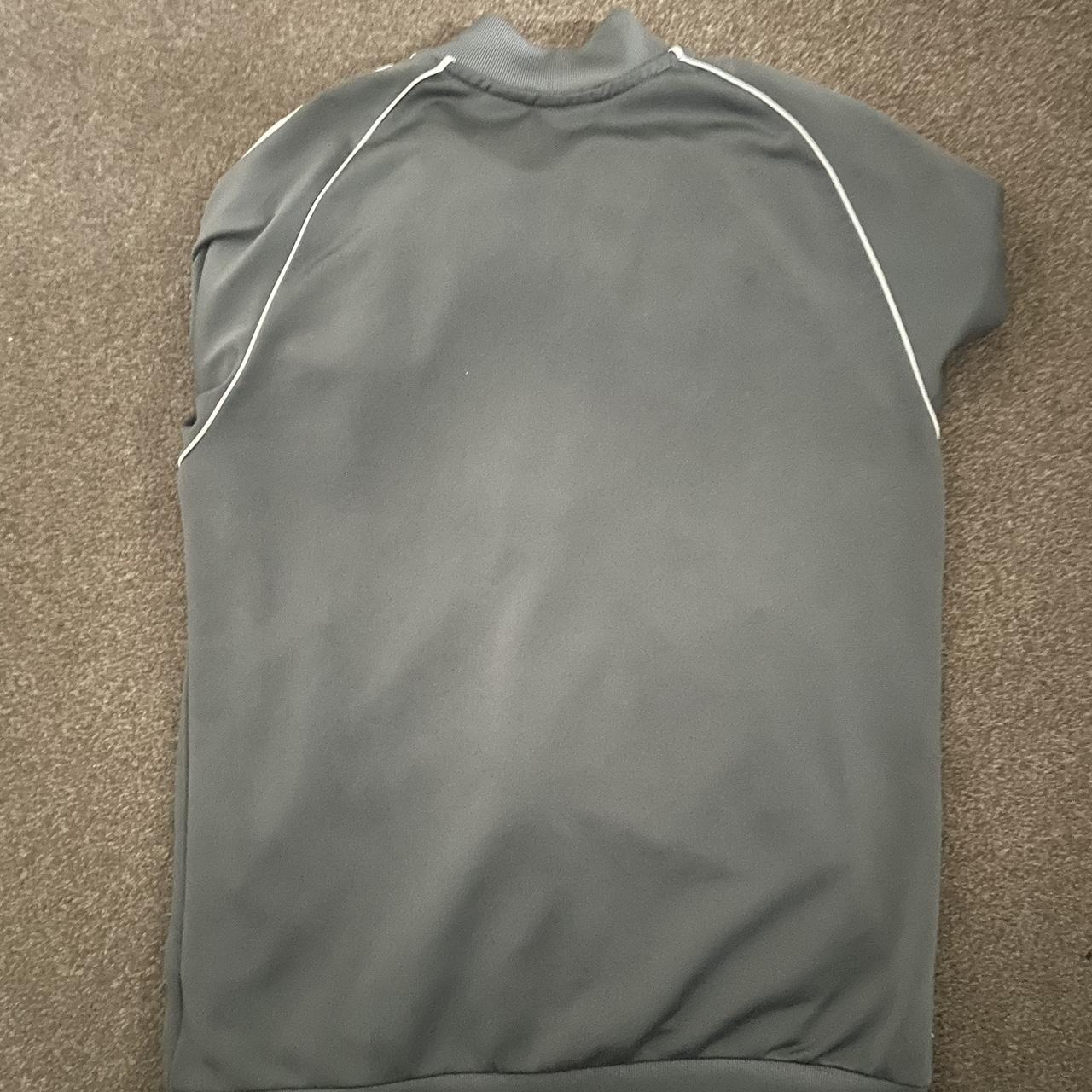 Grey adidas sst jacket size 11-12 - Depop
