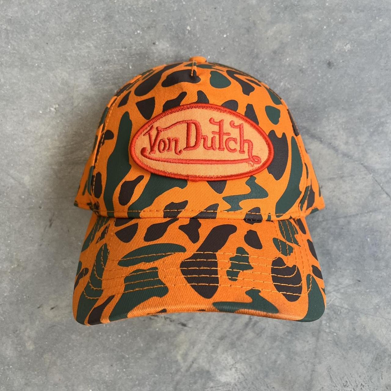 Von Dutch camo trucker hat Pre-Owned Please check... - Depop