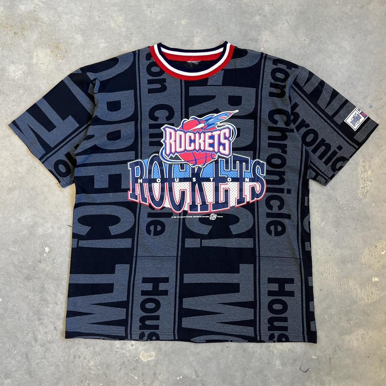 Vintage 1997 Houston rockets all over print... - Depop