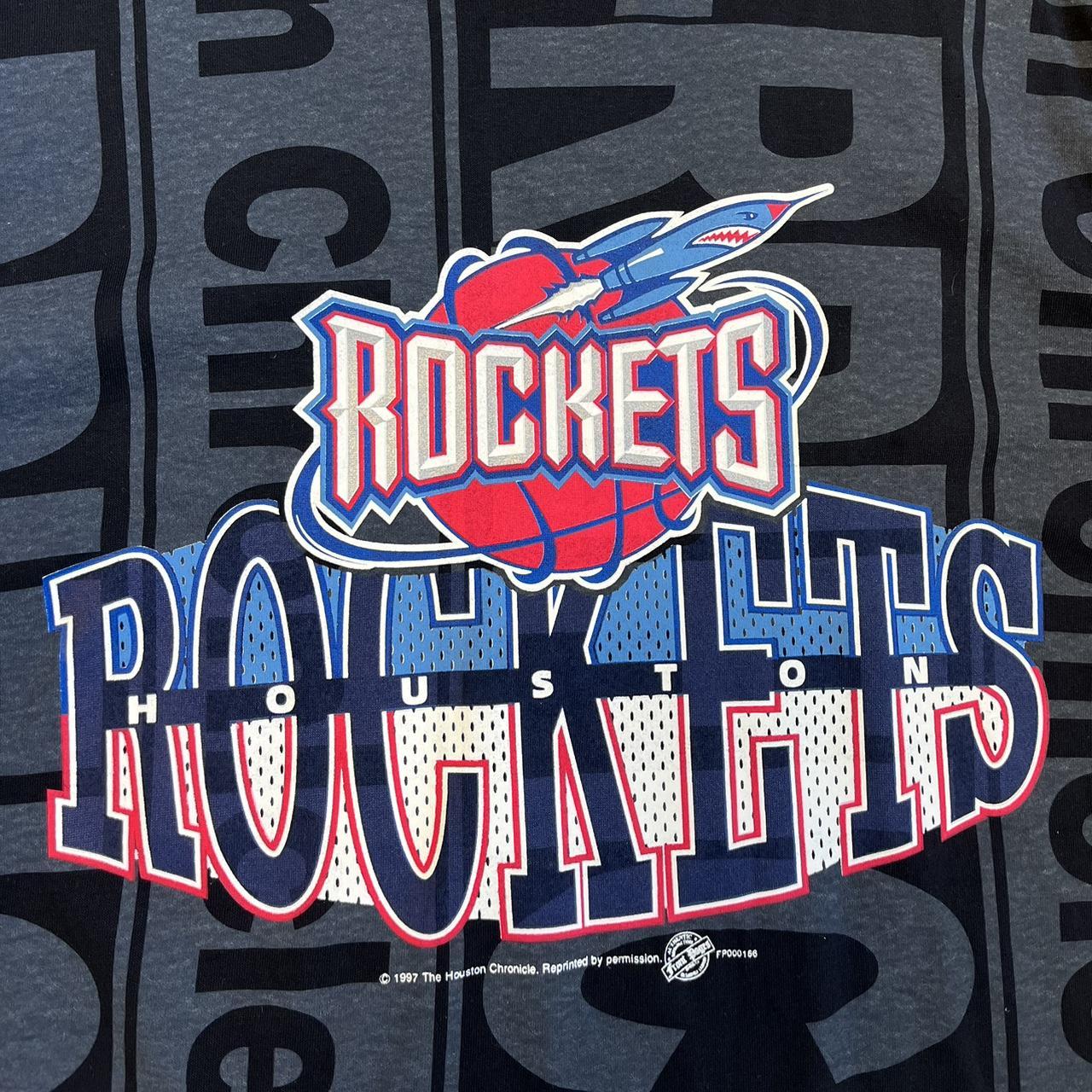 Vintage 1997 Houston rockets all over print... - Depop