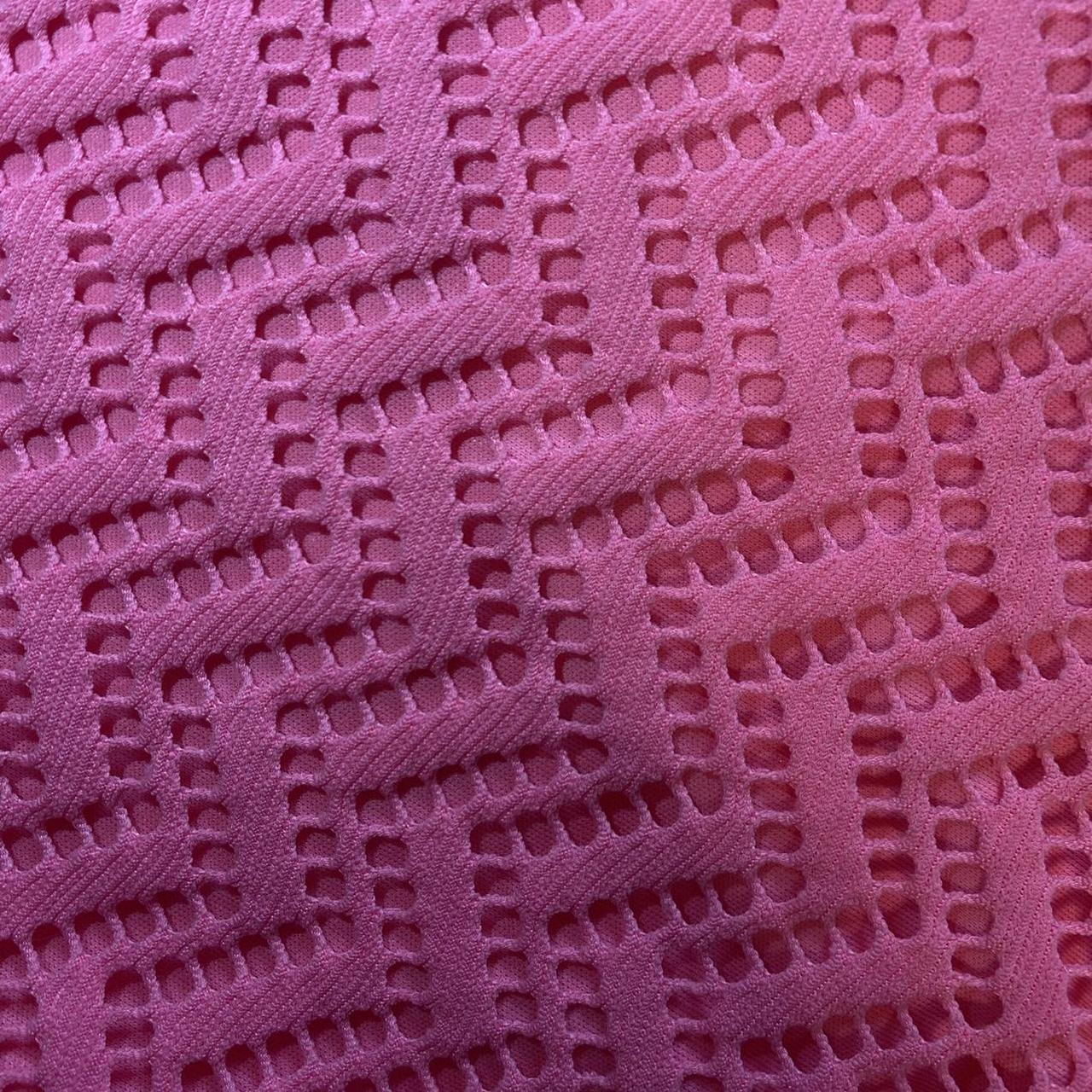 Barbie pink women’s textured top in size large. - Depop