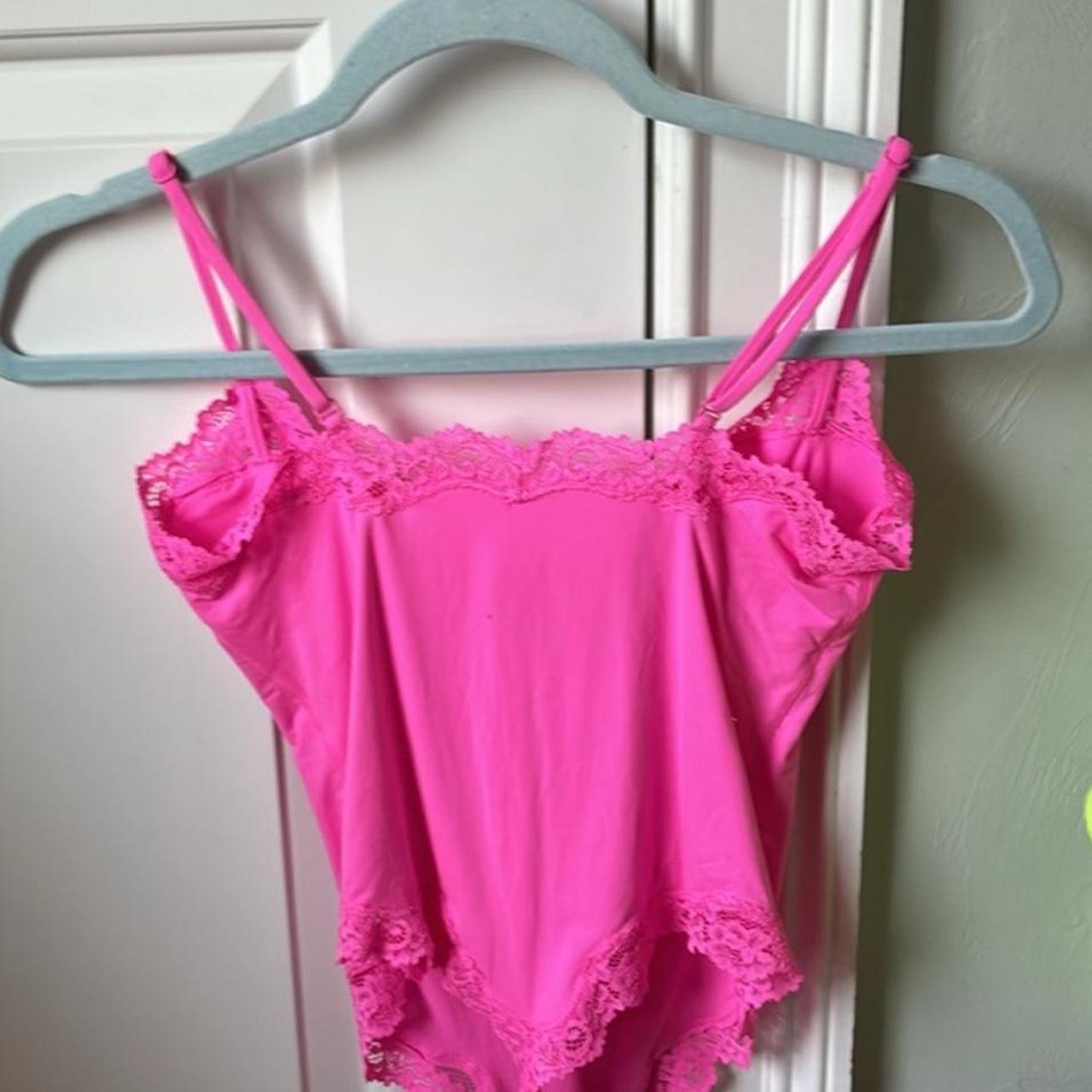 New Fits everybody lace cami bodysuit skims pink - Depop