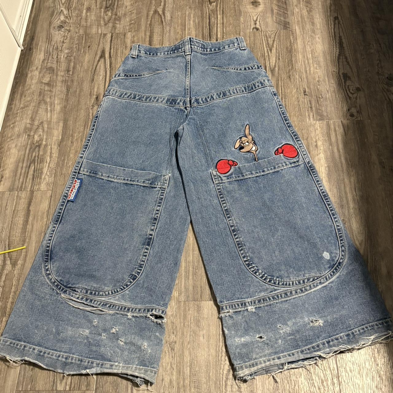 Good condition blue jnco kangaroos size 12 shoe for... - Depop