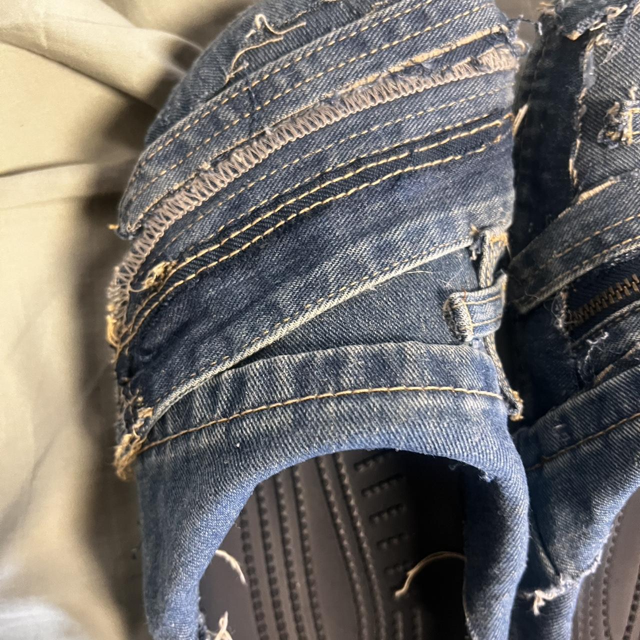 Custom denim crocs #denim #crocs | Depop