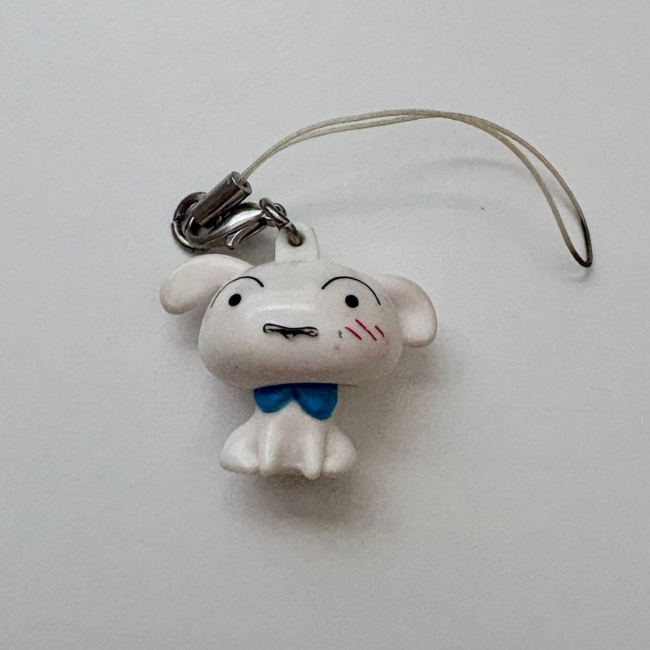 Sukiya Crayon Shin-chan Shiro Dog Figure Keychain... | Depop