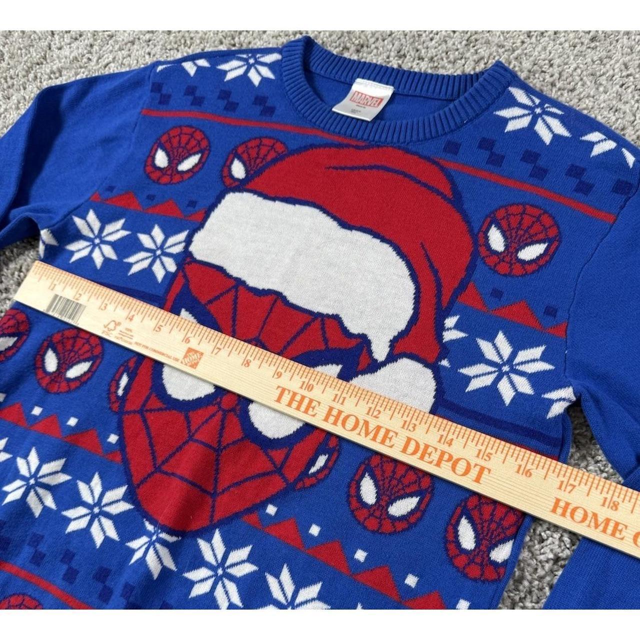 Marvel Spiderman Boys Christmas Ugly Sweater... | Depop