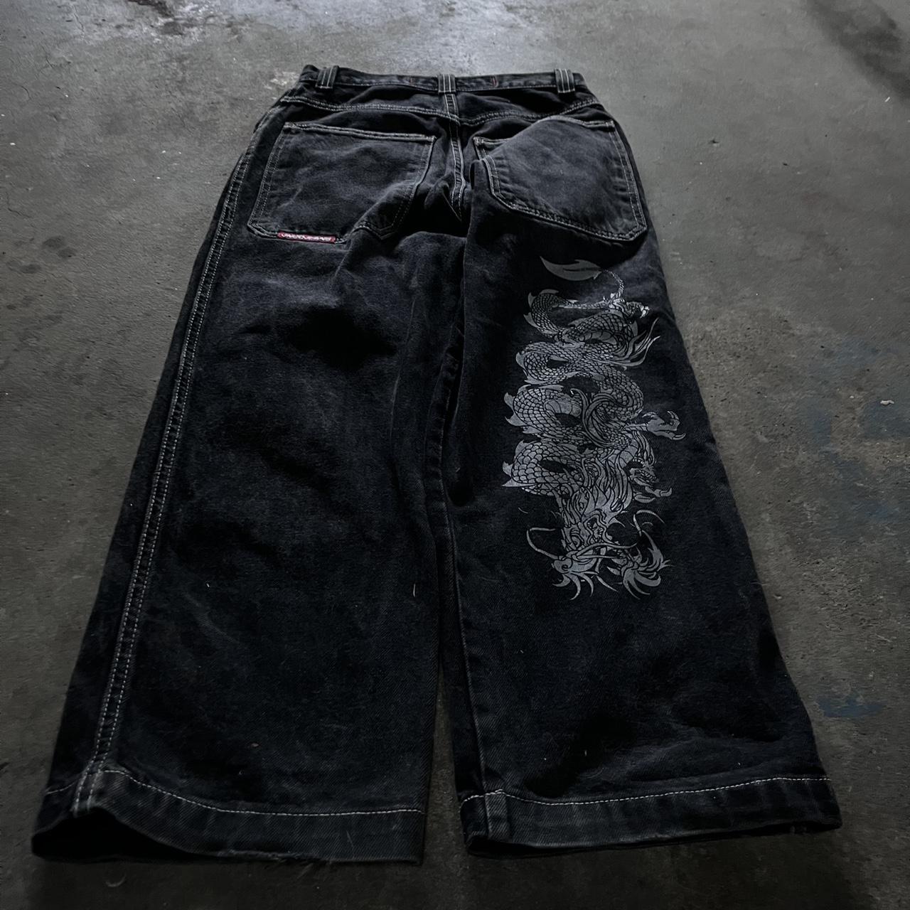 Really cool vintage jnco jeans tagged kids 12 fits a... - Depop