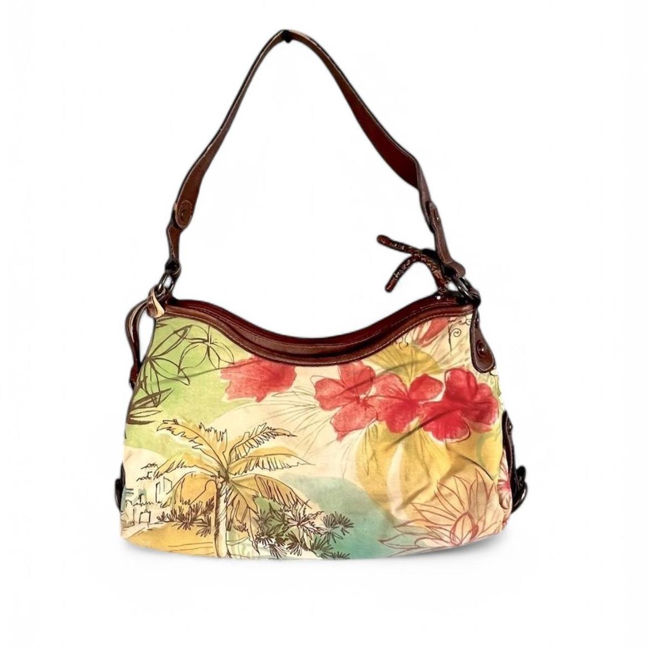 Super cute Fossil brown leather shoulder bag with a... | Depop