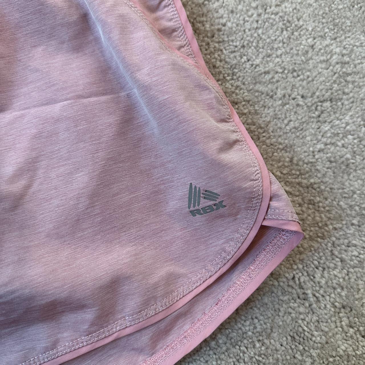 pink athletic shorts light pink rbx women’s... - Depop