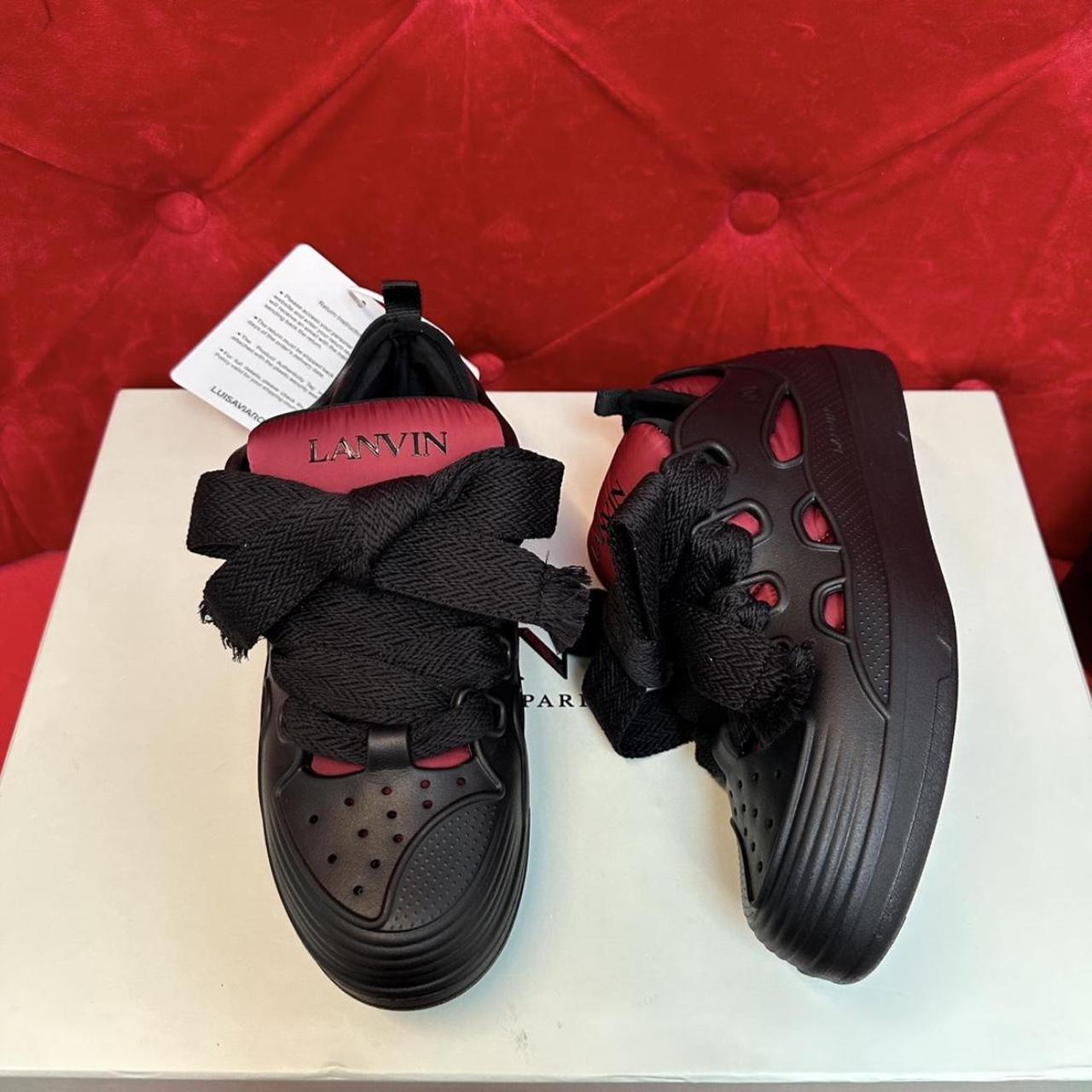 Black & red Lanvin sneakers many sizes in stock and... | Depop