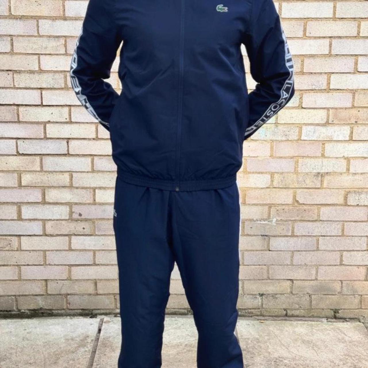 Lacoste Navy tracksuit set #lacoste #tracksuits... - Depop