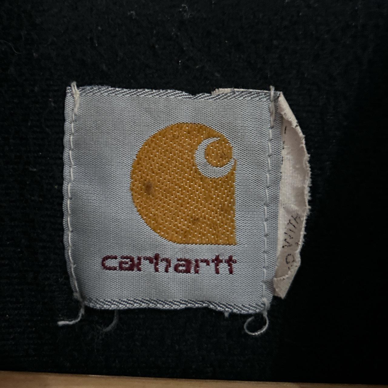 Carhartt Men's Blue and Cream Jacket | Depop