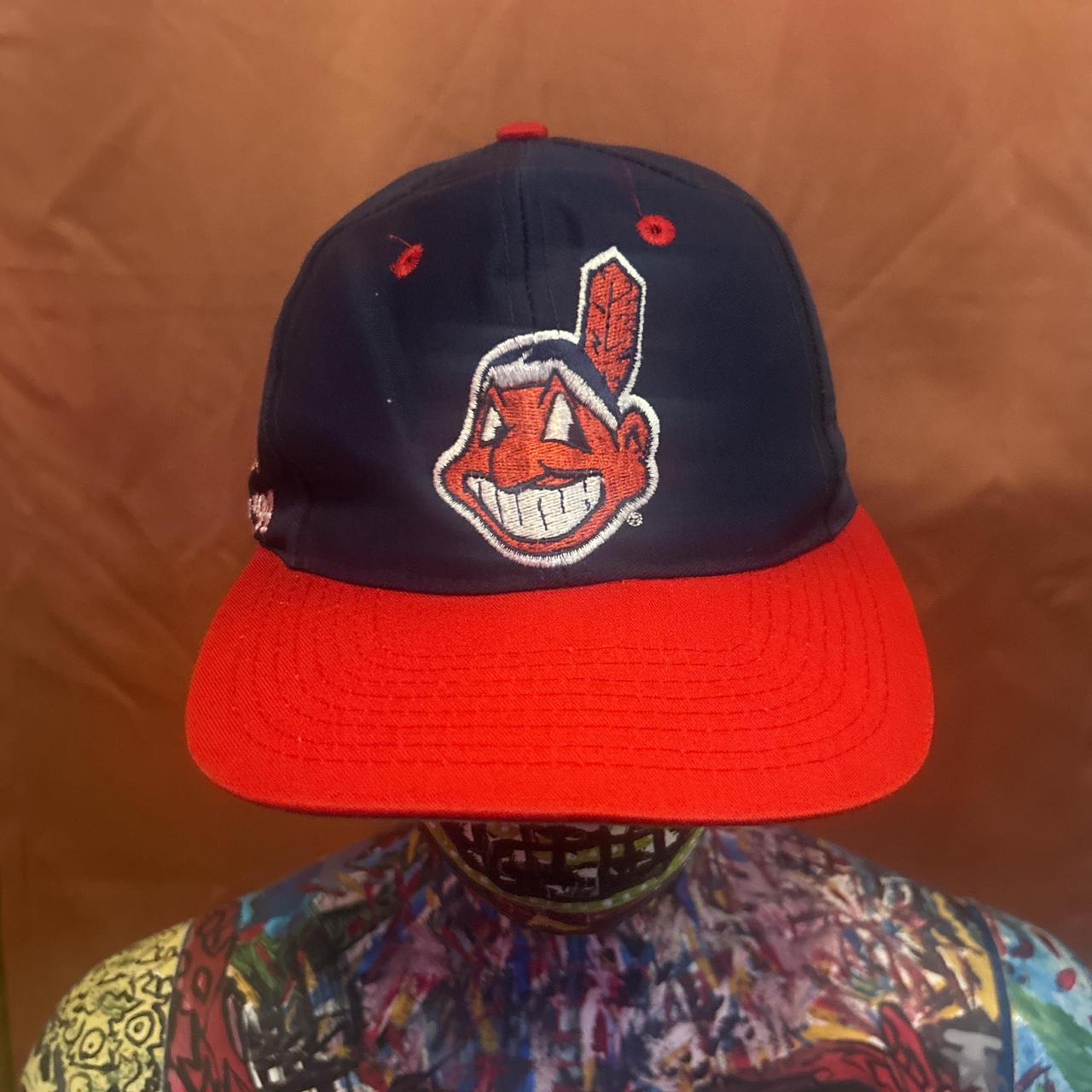 1994 inaugural Cleveland Indians snap back Logo 7... - Depop