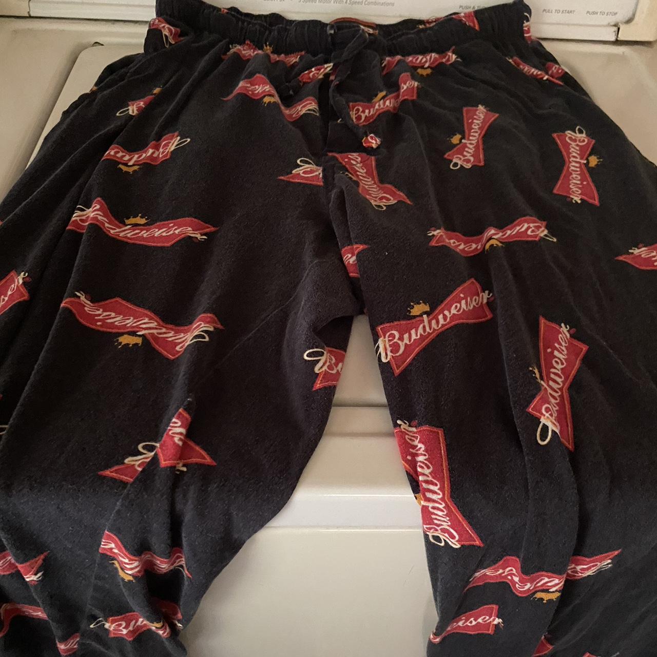 budweiser vintage pj pants, super comfy, very... - Depop