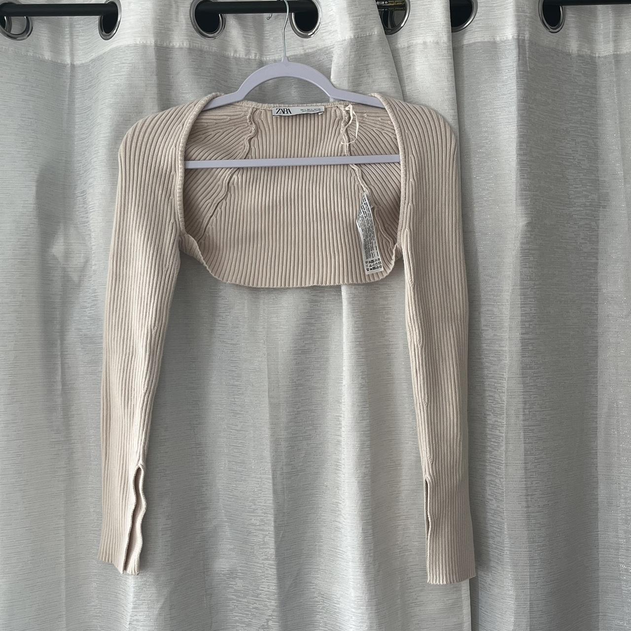 Zara cream bolero Size small (fits xs too) small... - Depop