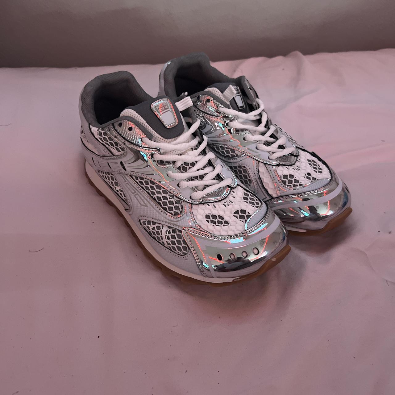 Silver bottega designer shoes Still... | Depop