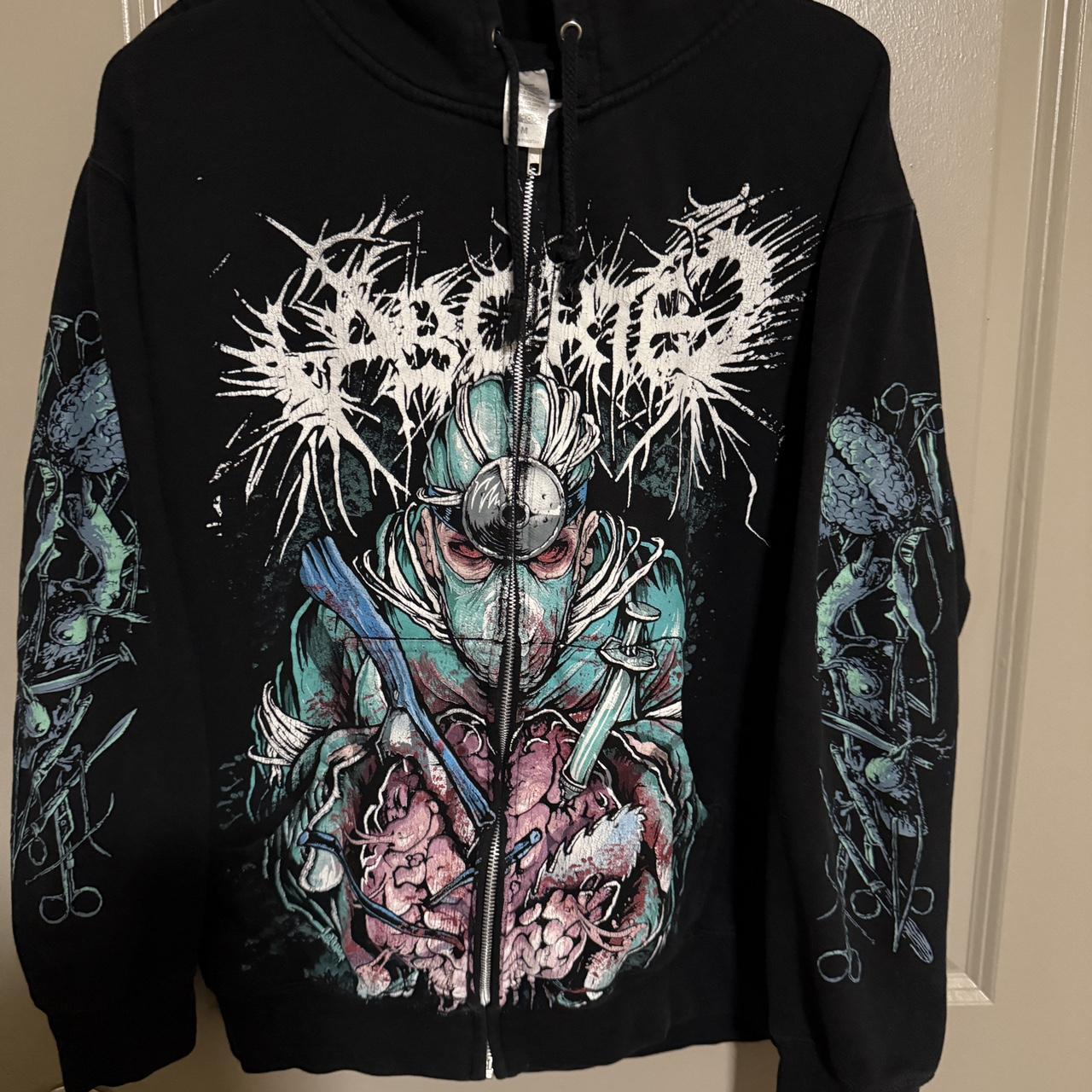 Aborted Butchered Lobotomy hoodie, size medium on an... - Depop
